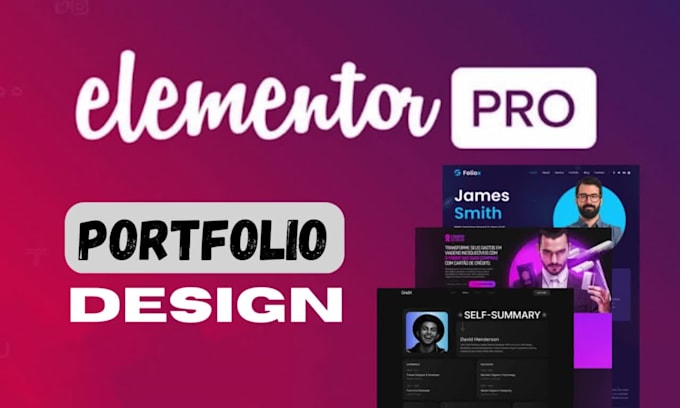 Design a professional wordpress portfolio website as an elementor expert by Mdashik_develop | Fiverr