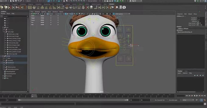 Model, animate and rigging, 3d character rigging, control rig ik fk ...