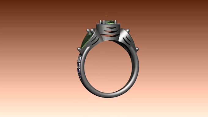 Make 3d jewelry cad design model for printing by Pauleyoo | Fiverr