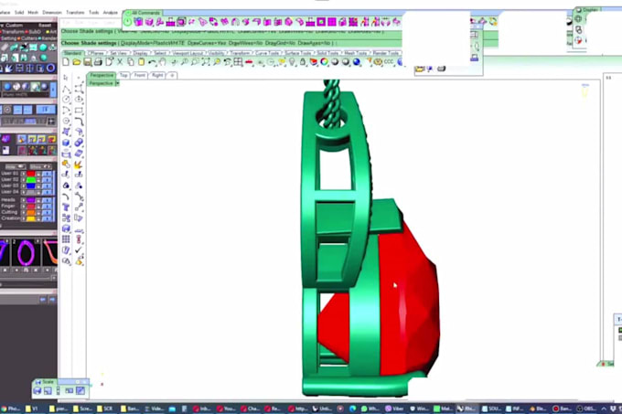 Create 3d jewelry design for 3d printing and render sti in cad, 3d ...