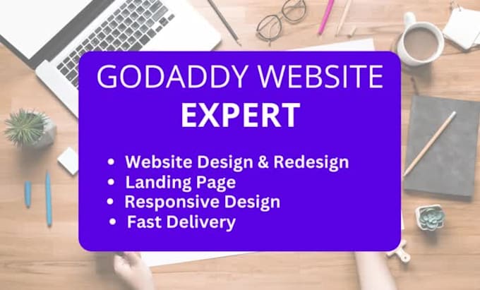 Build cruixie godaddy website, godaddy landing page design and redesign ...