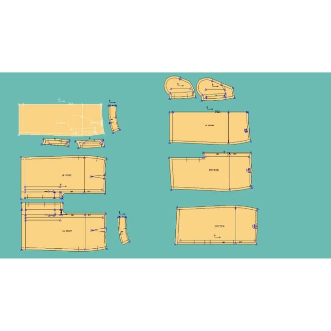 Make sewing pattern, pattern grading, from sketch to pattern by Rodne ...