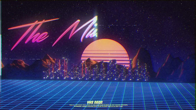 Create a retro 80s logo intro for you by Vhsgamingreview | Fiverr