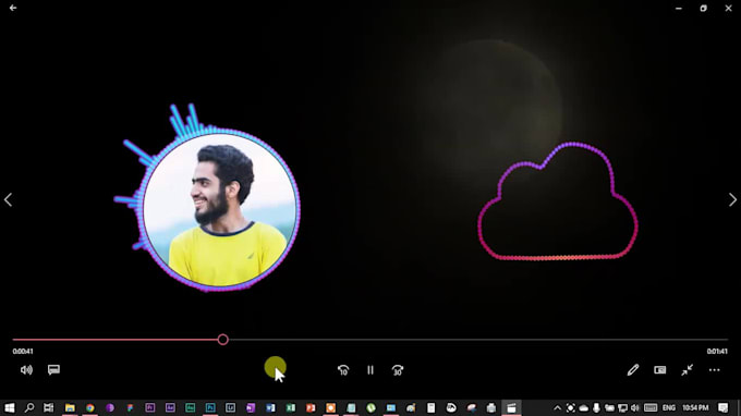 Create music visualizer, audio visualizer for your song by Muhamzaafridii | Fiverr
