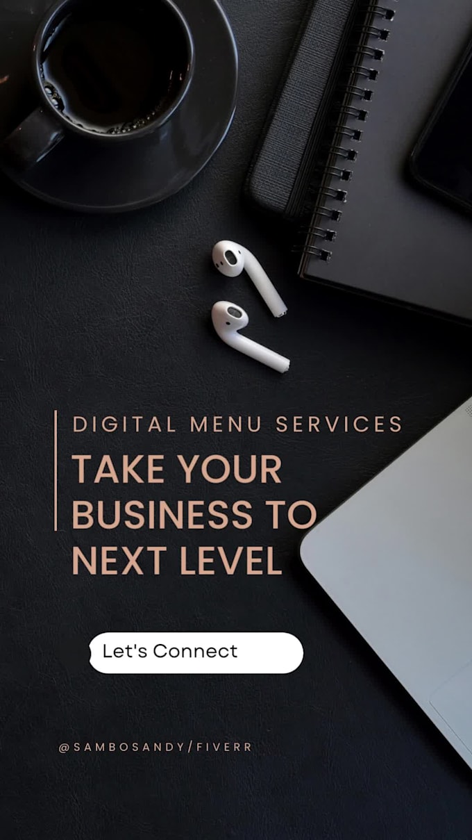 Design digital clickable app like menu with qr by Sambosandy | Fiverr
