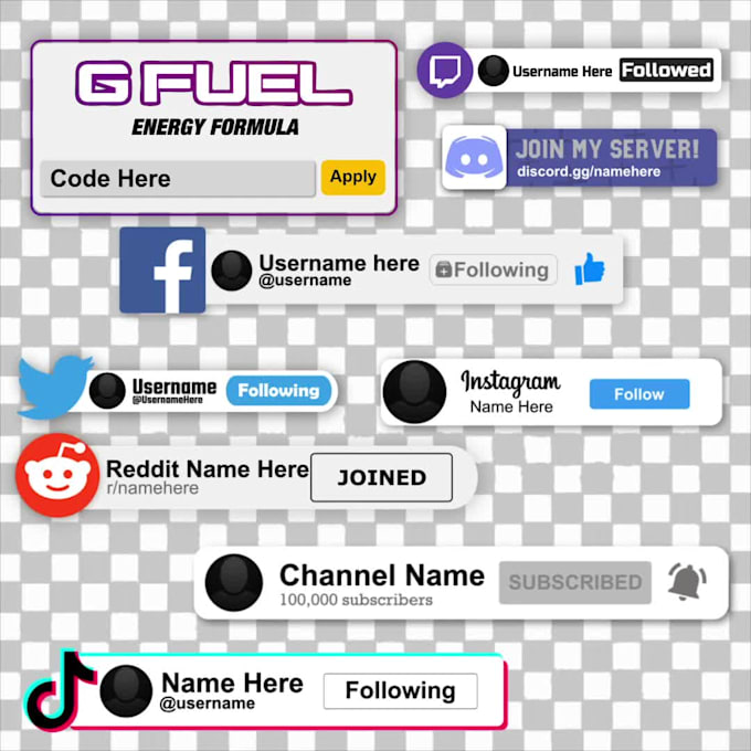 Make lower third call to actions for your videos or streams by Oliv3ryt ...