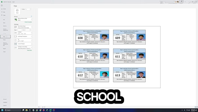 Create multiple school transcripts and fee slips at once in excel ...