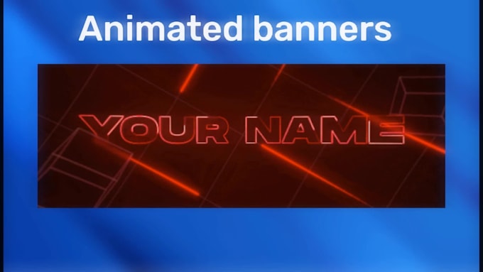 Make a animated banner with your name for discord by Fyzhussain | Fiverr