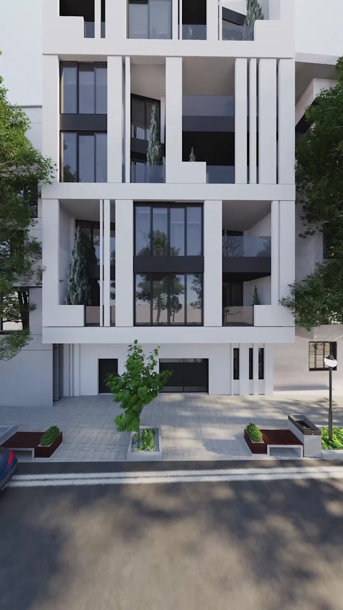 Design your building facades, model it, render, and animate it by Alisarhadi | Fiverr