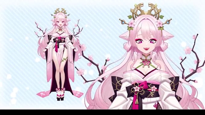 Live2d vtuber model,rig,anime style,vroid,vrchat,pngtuber,anthro,3d ...