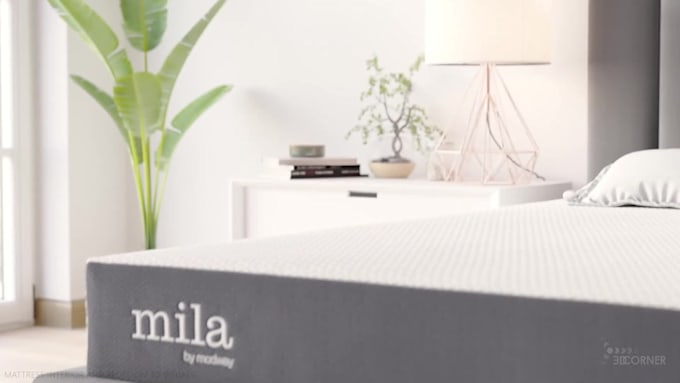 Create realistic 3d mattress animation bed animations pillow cgi ...