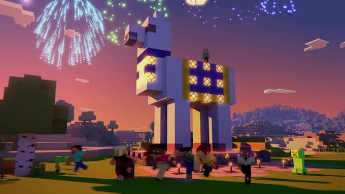 Custom minecraft animation, gaming branding, for gaming content and ...