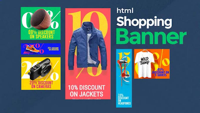 Design animated banner ads for your website by Itsyousra | Fiverr