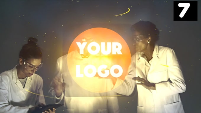 Create live action logo video animation with people in a frame by ...