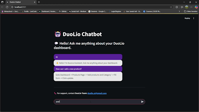 Develop a custom ai chatbot by Duolio | Fiverr