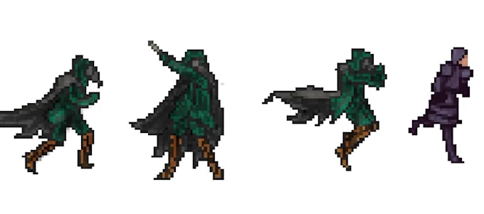 Design sprites pixel art, rpg, metroidvania, backgrounds, animations by ...