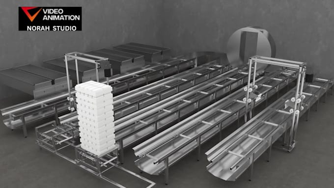 Create industrial 3d animation cad modelling for food industry ...