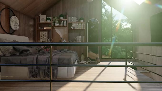 Render realistic interior and exterior animations by Nanaloly | Fiverr