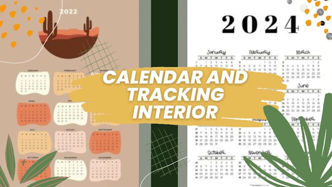 Design custom kdp planners, journals, notebook, calendars, tracker ...