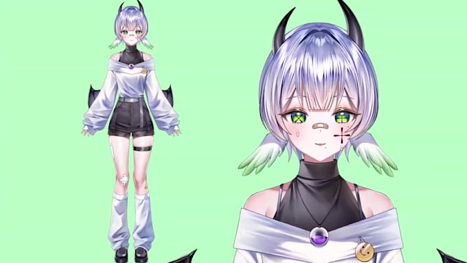 Draw and rig 2d vtuber model live2d vtuber model rigging live2d rigging ...