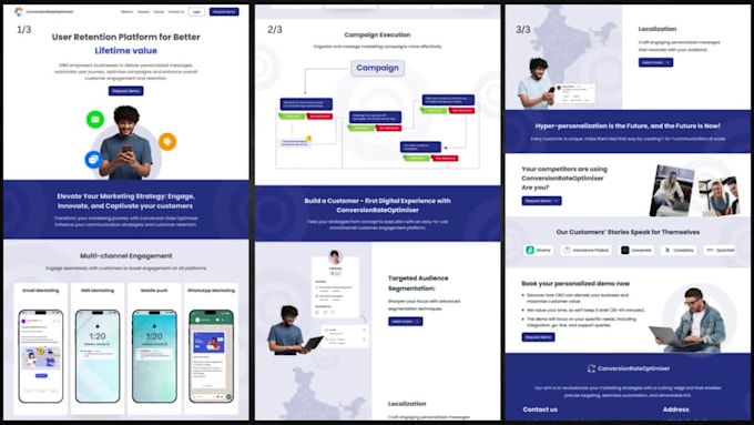 Develop urgent custom website front end in react or next js by ...