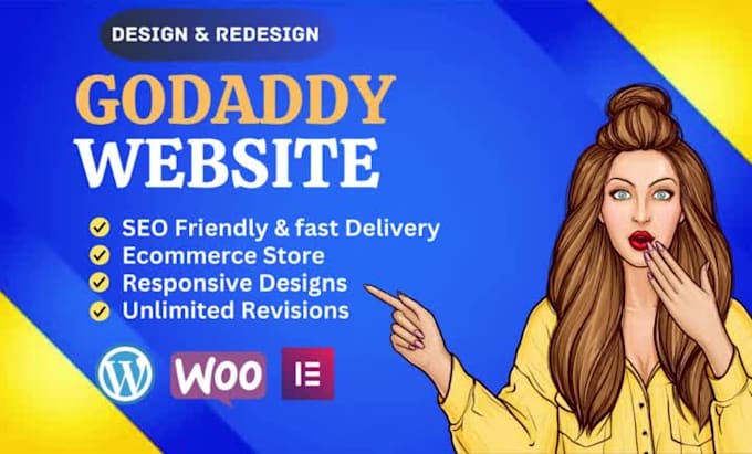 Design godddy website, godaddy ecommerce, godaddy website by Sameerarshid | Fiverr
