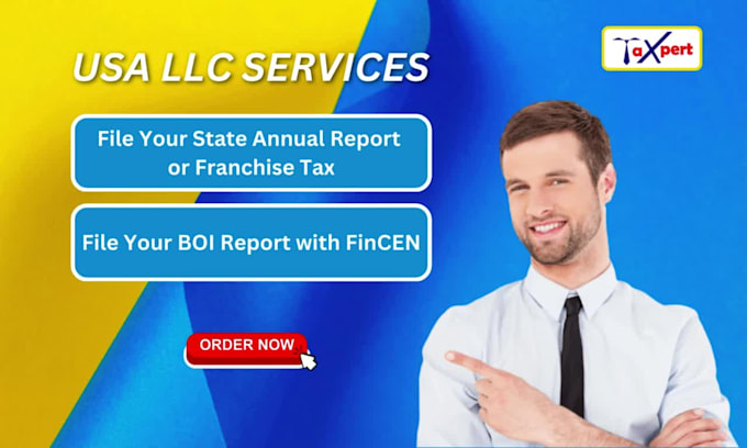 File your llc annual report in any state and boi report with fincen by Fiverrtaxexpert | Fiverr
