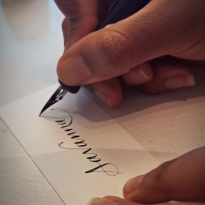 Custom write your words or logo in modern calligraphy by Ivcalligraphy ...
