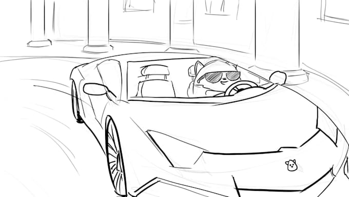 Create 2d line art, 2d animation, line art animation, animated pencil ...