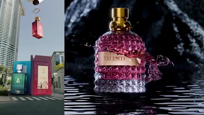 Do 3d cgi perfume animation, 3d perfume animation, 3d fragrance ...