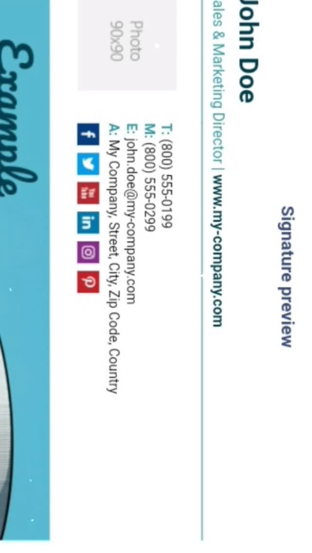 Design modern html email signature by Asusaf | Fiverr