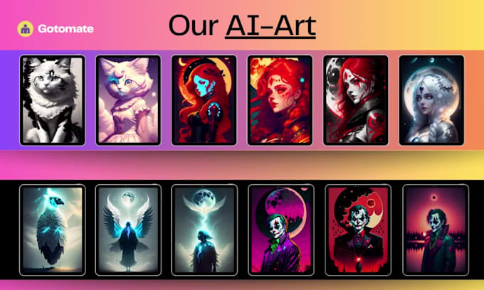 Transform your concepts into ai enhanced art pieces by Gotomate | Fiverr