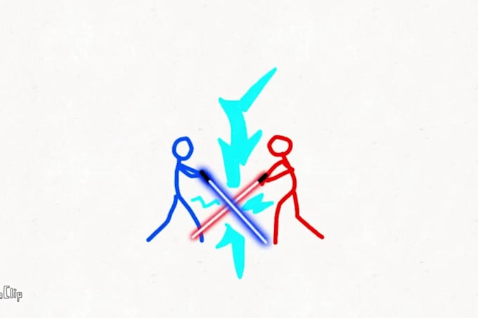 Animiere ein 2d-kampf-strichmännchen strichmännchen-animation ...