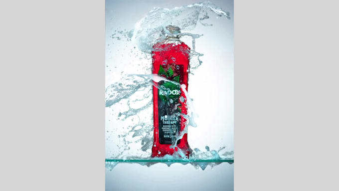 Create professional liquid freeze action product photography by ...
