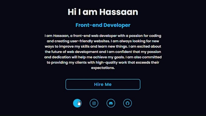 Make a personal portfolio website using html and css by Devhassaankhan | Fiverr