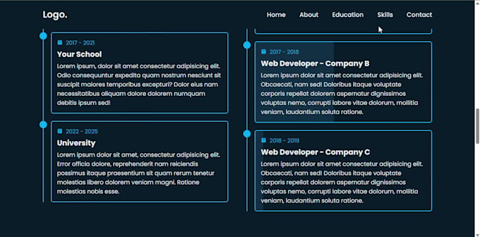Develop your website portfolio template by Gav_mercado | Fiverr