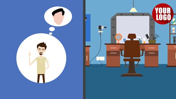 Do 2d animated explainer hair salon video by Mannan511 | Fiverr