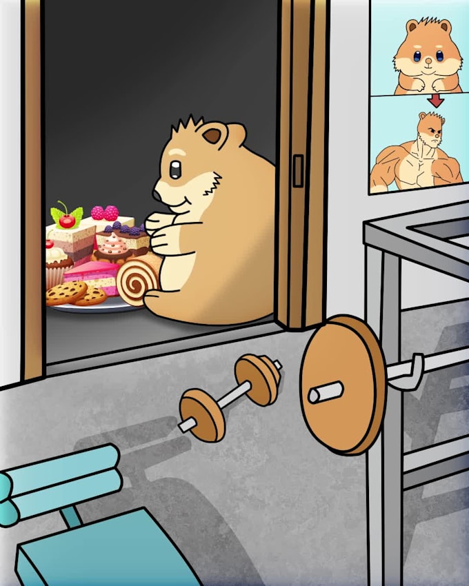 Create cute loop animations in 2d animation by Gregetdachi | Fiverr