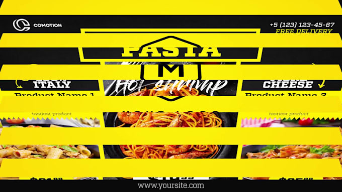 Create a video menu for your restaurant on screen display by Vroydz ...