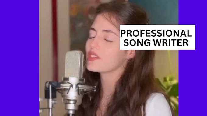 Be your professional female singer, songwriter lyrics vocalist by ...