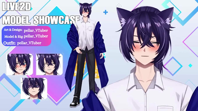 Do custom live2d model, live2d rigging, anime vtu, 2d vtuber model, pro ...