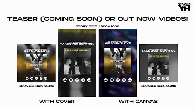 Make a release video or teaser, coming soon or out now by Designsbyyr ...