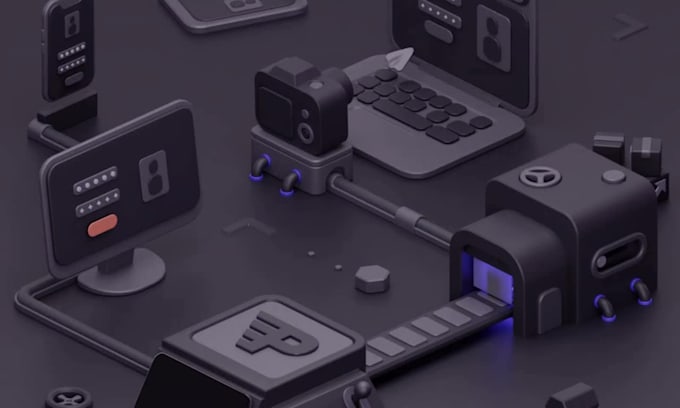 3d animated softwarewebsite 3d webflow saas animation 2d saas video ...