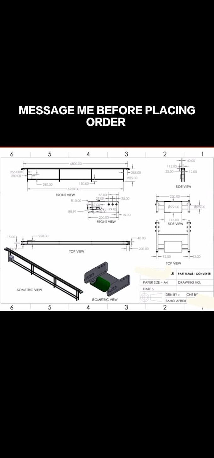 Create professional 2d and 3d drawings in ac and sw by Afridibo | Fiverr