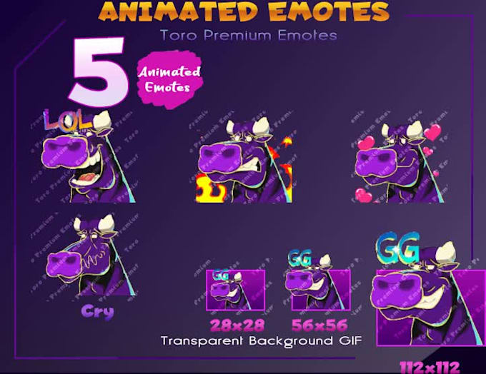 Unique animated emotes for your digital identity, twitch, by ...