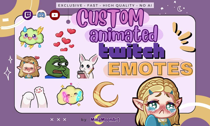 Create custom animated emotes for twitch, kick or discord by ...