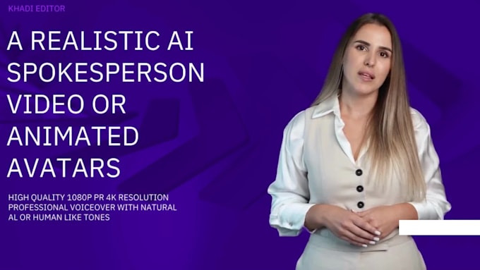 Be your corporate spokesperson and ai virtual presenter with digital avatar by Diamondexpert6 ...