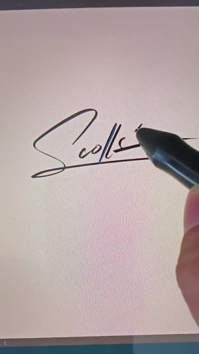 Create real handwritten signature with a video by Charliepineda | Fiverr