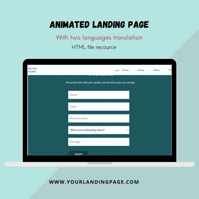 Design and code a modern landing page by Mayaa_hallak | Fiverr