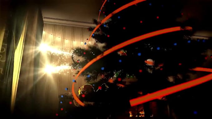 Create 3d christmas animation, christmas logo, intro and out video by ...